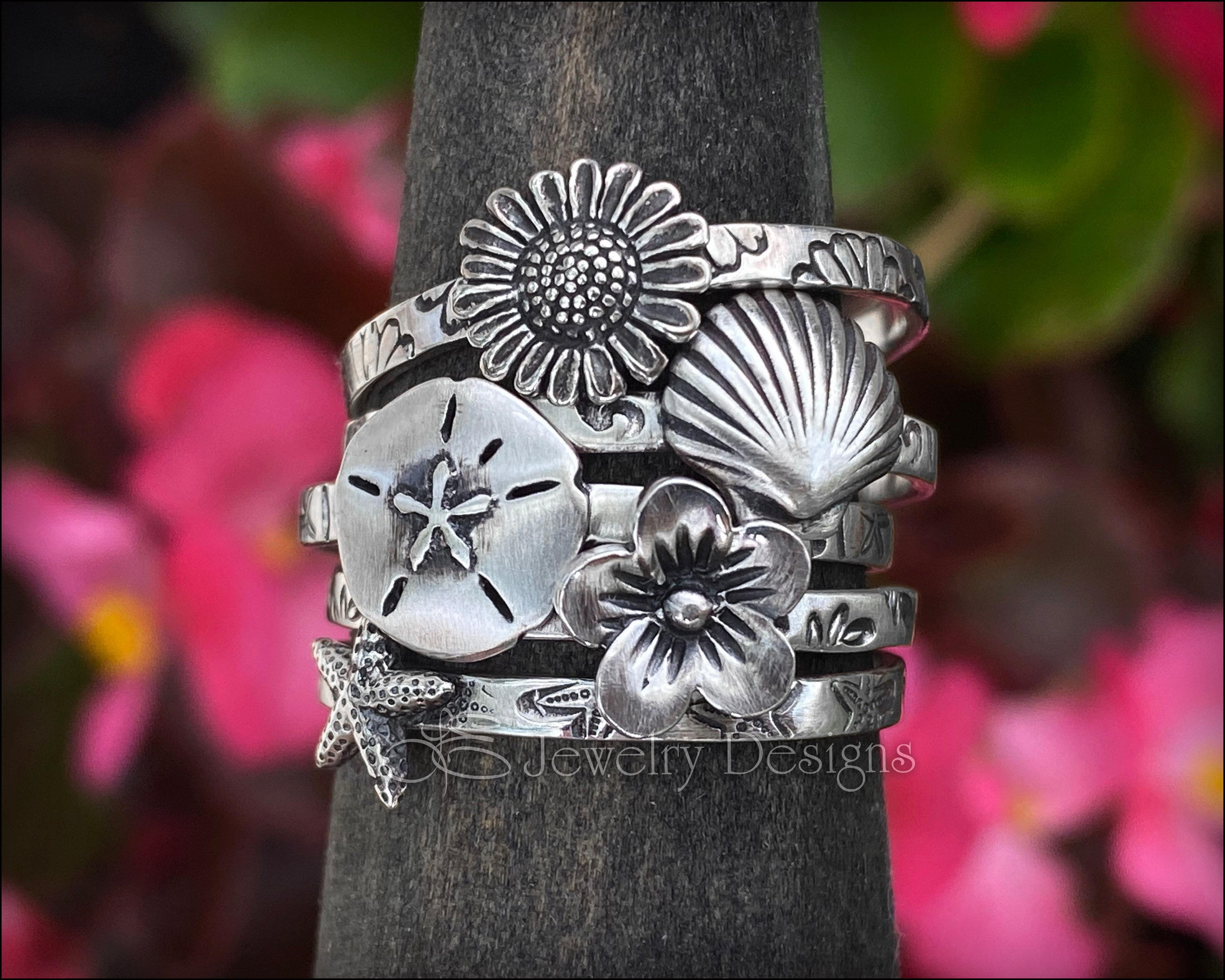 Sterling Beach Themed Rings – LE Jewelry Designs