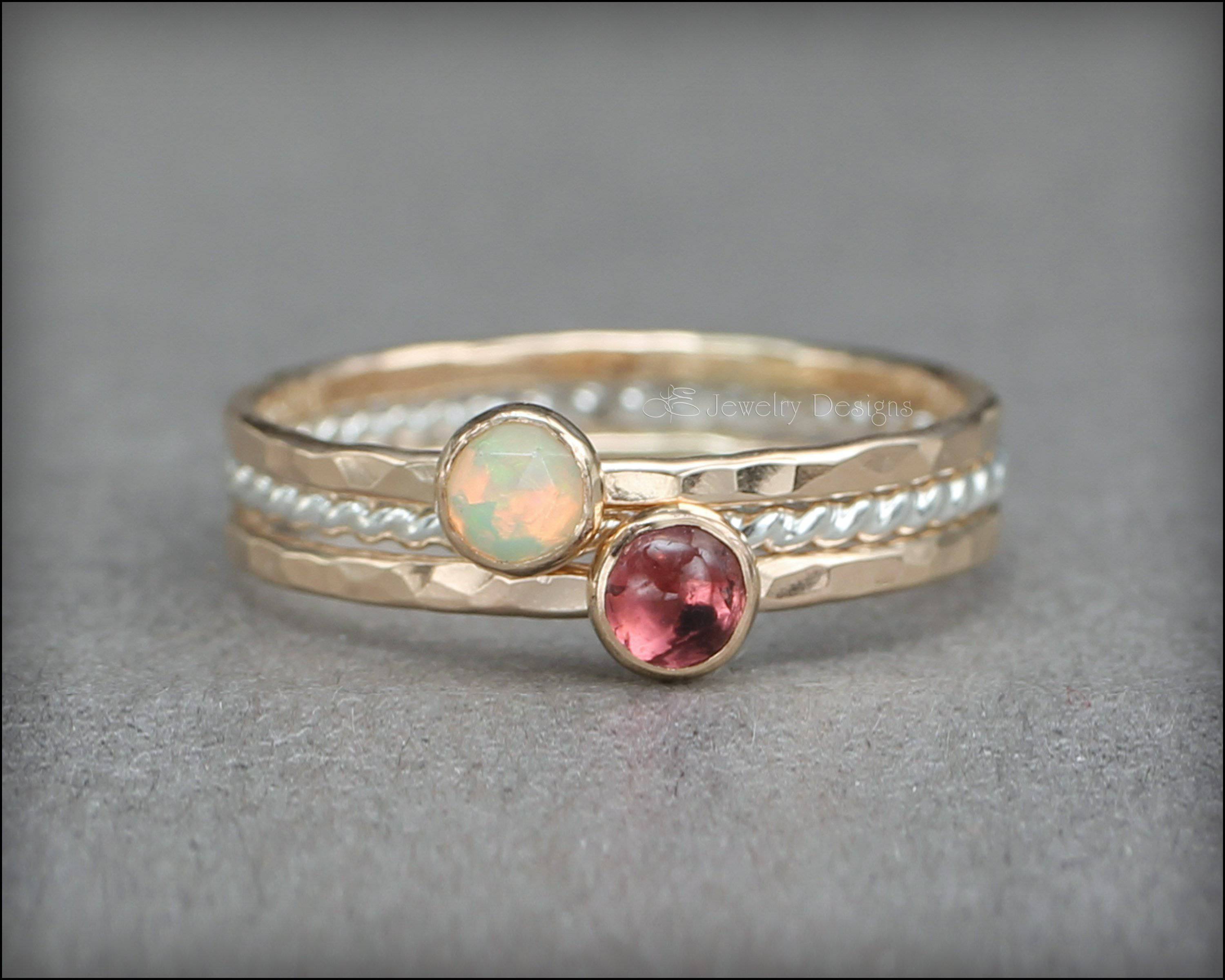 Birthstone Ring Sets Le Jewelry Designs