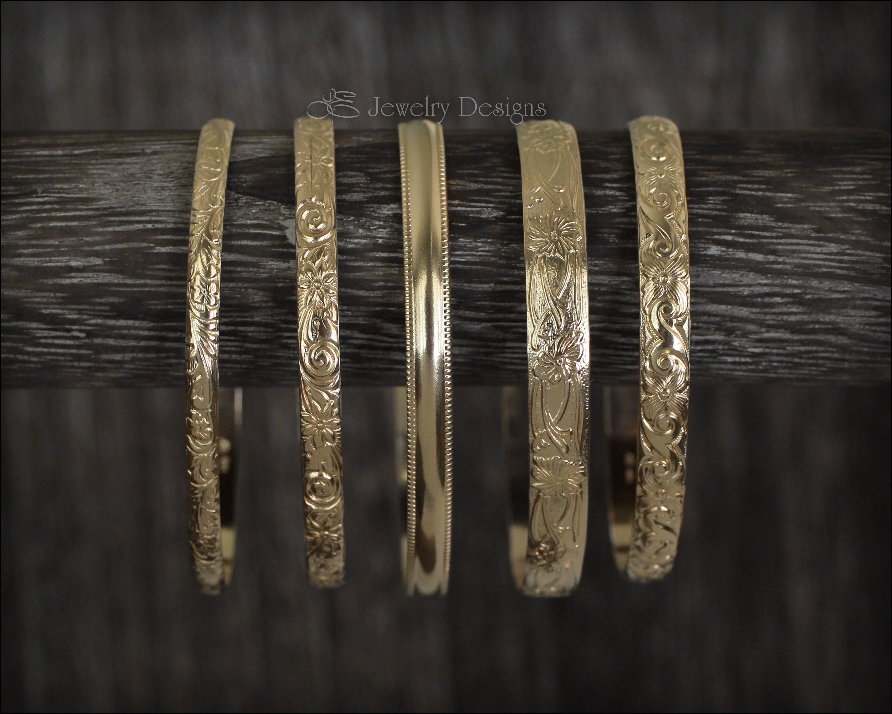 Gold-Filled Pattern Cuff Bracelets – LE Jewelry Designs