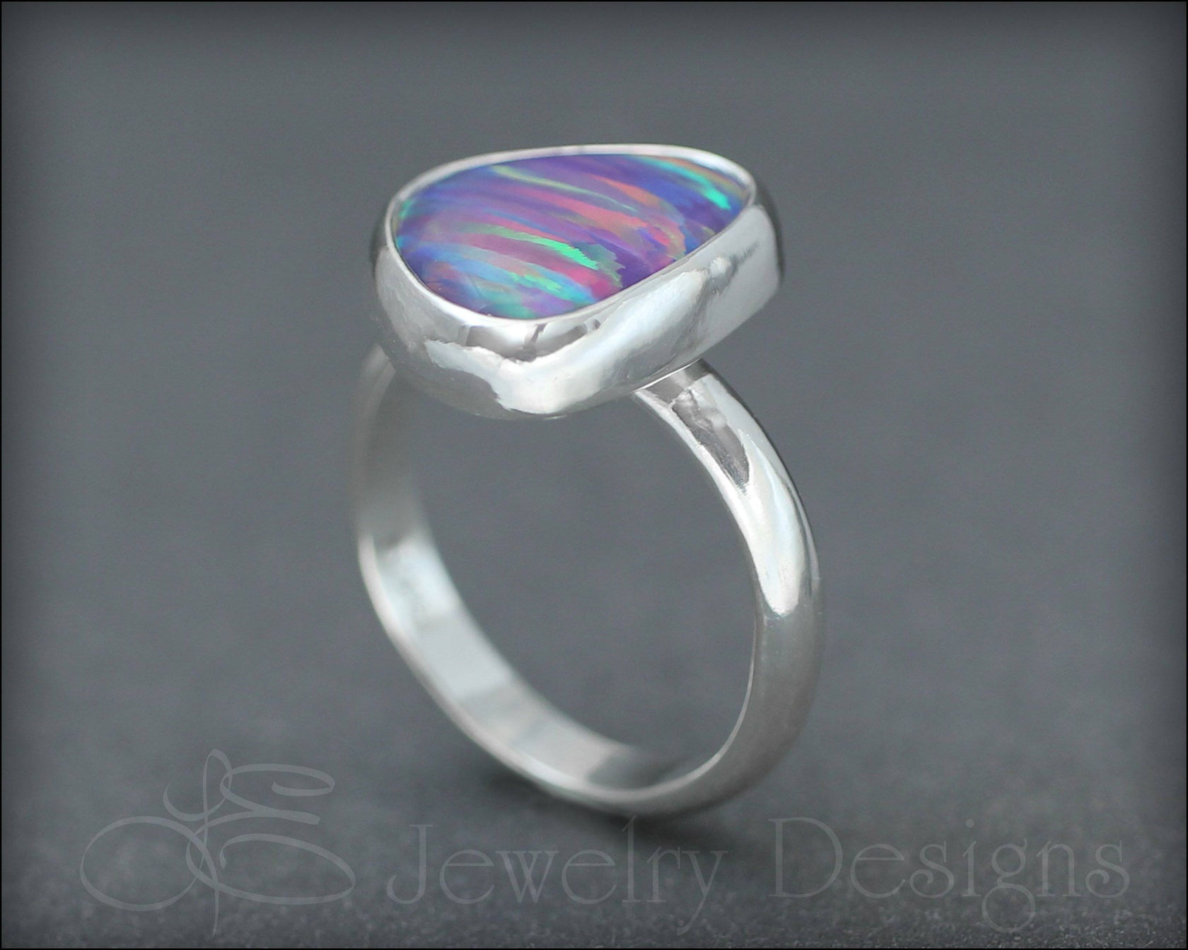 Sterling Opal Ring - (choose your color) – LE Jewelry Designs