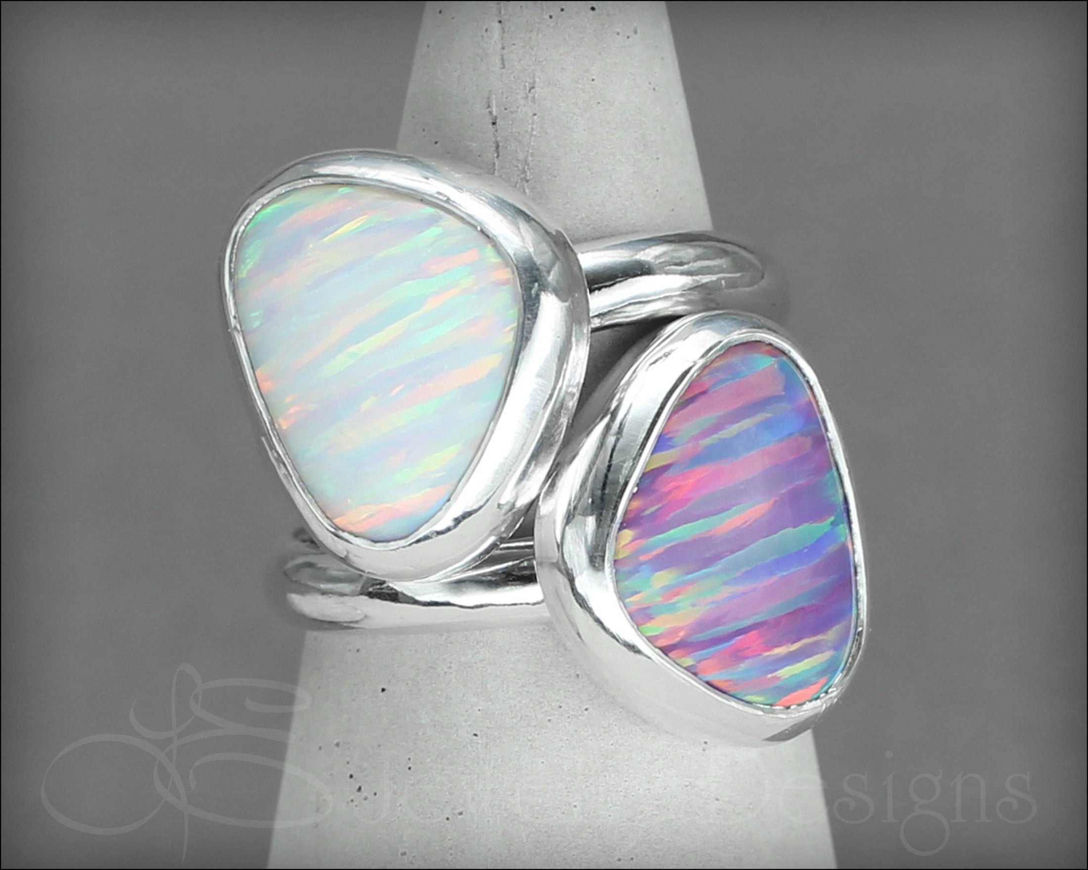 Sterling Opal Ring - (choose your color) – LE Jewelry Designs
