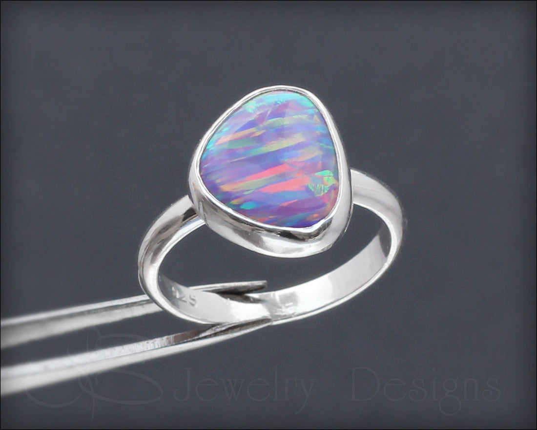 Sterling Opal Ring - (choose your color) – LE Jewelry Designs