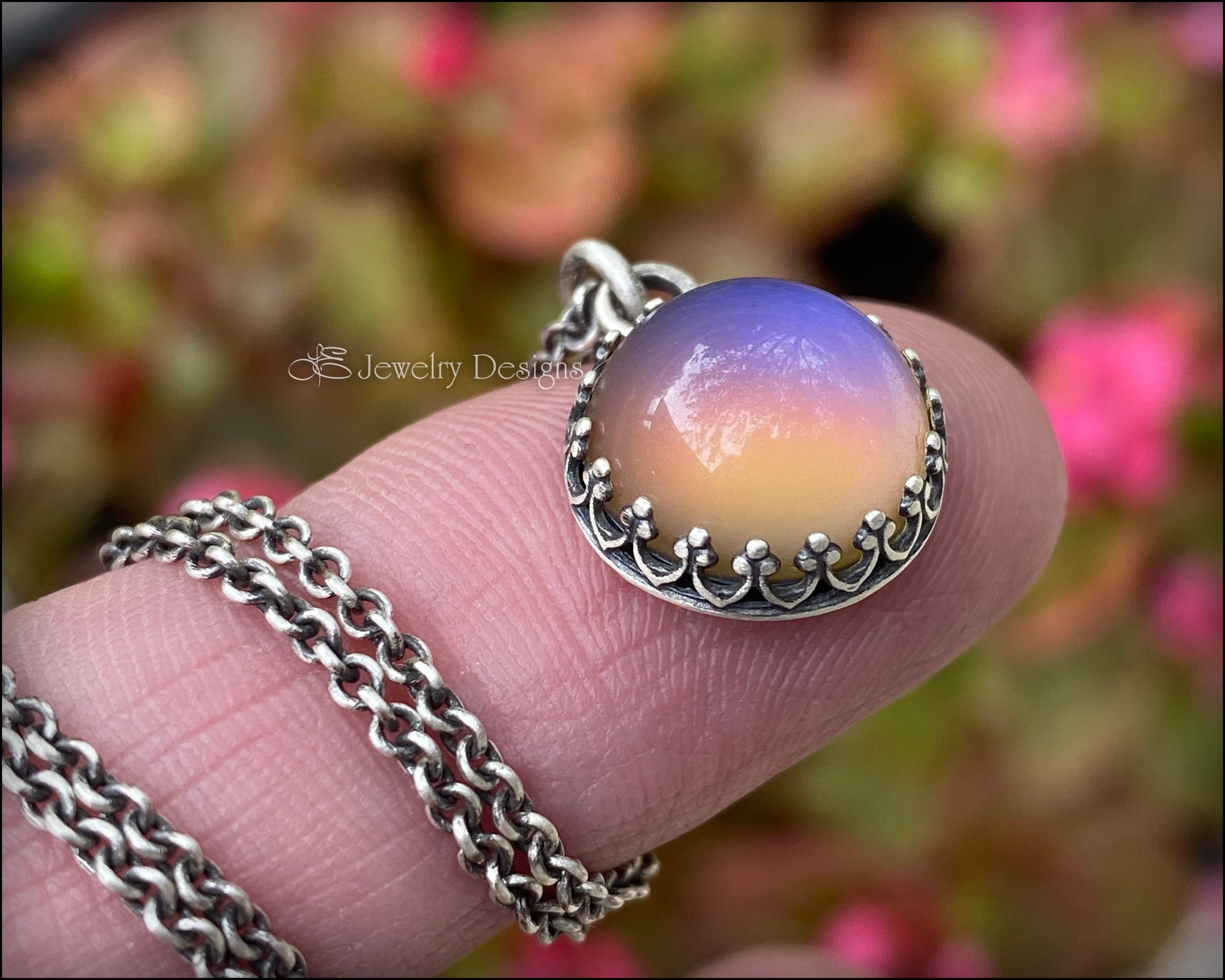 Mood necklace sterling silver store