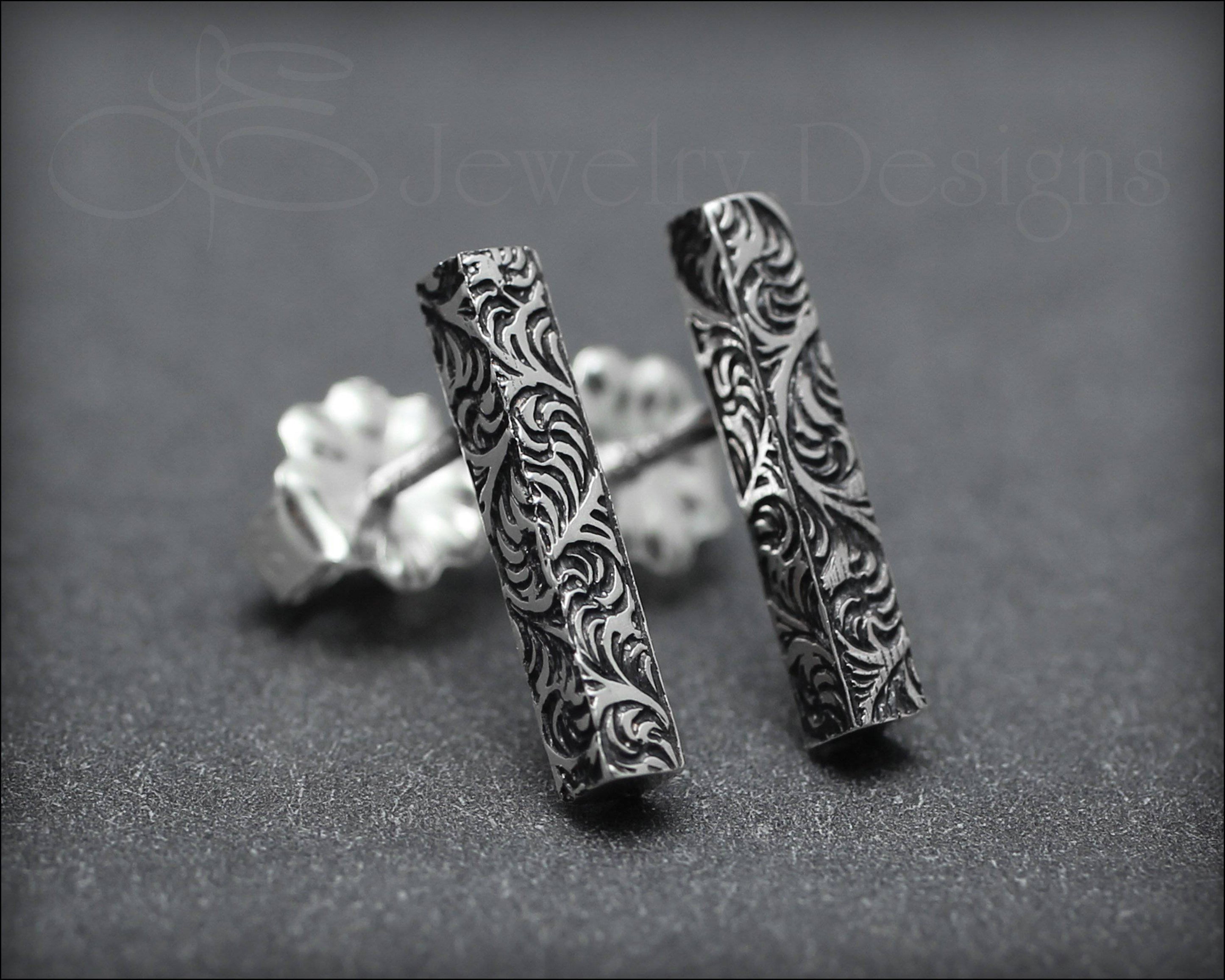 Sterling Silver Bar Studs – LE Jewelry Designs