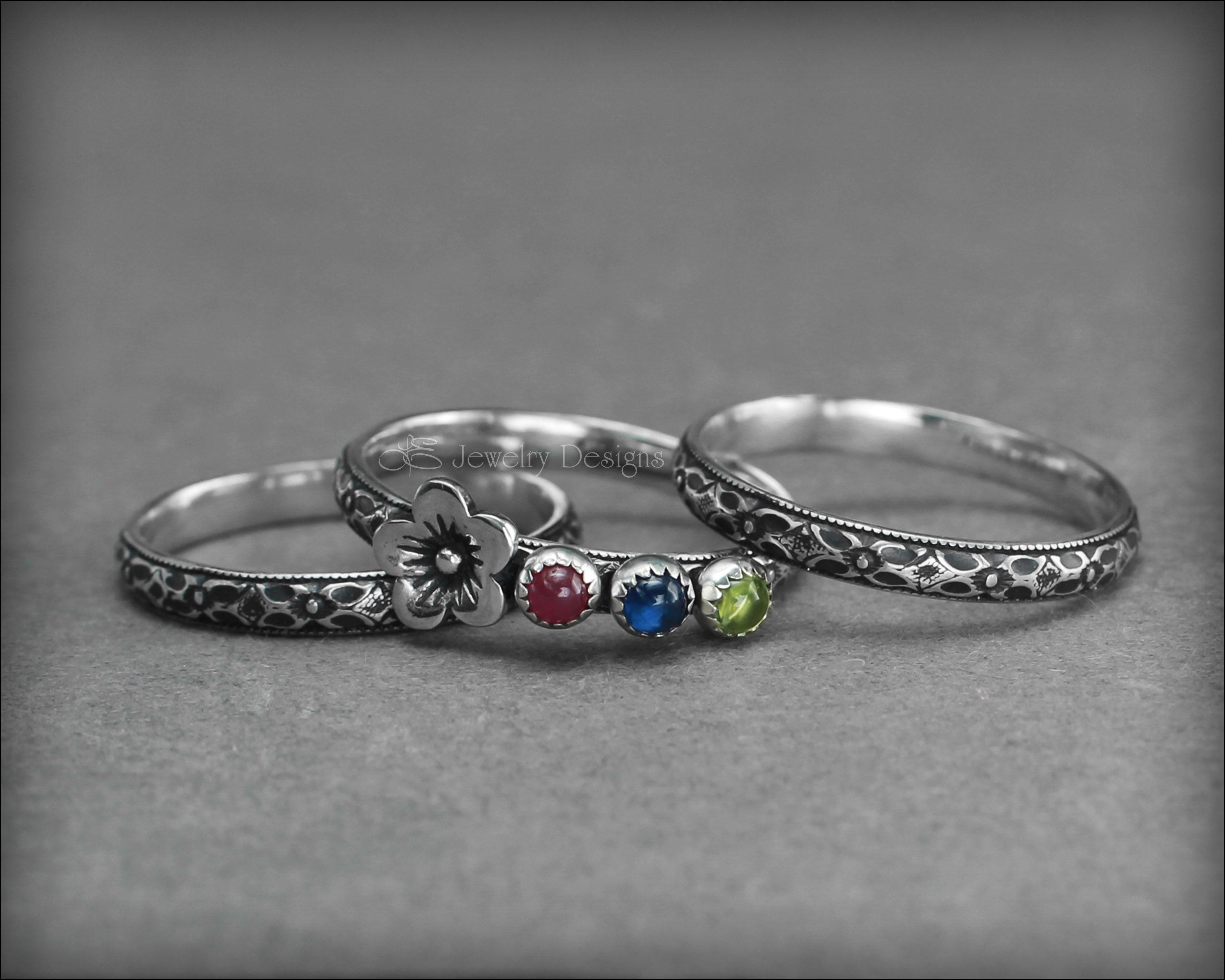 Birthstone Ring Sets – LE Jewelry Designs
