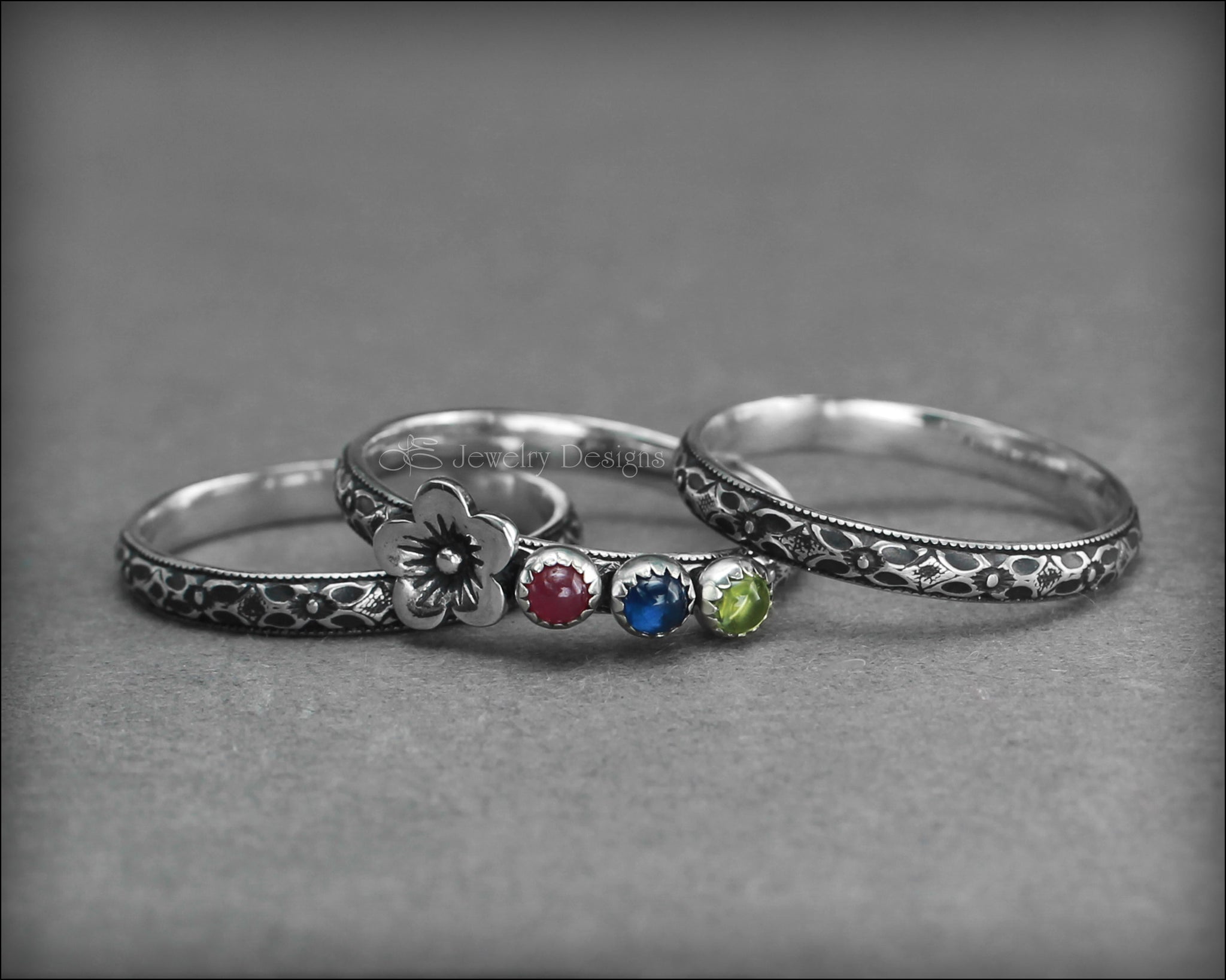 Birthstone Ring Sets – LE Jewelry Designs