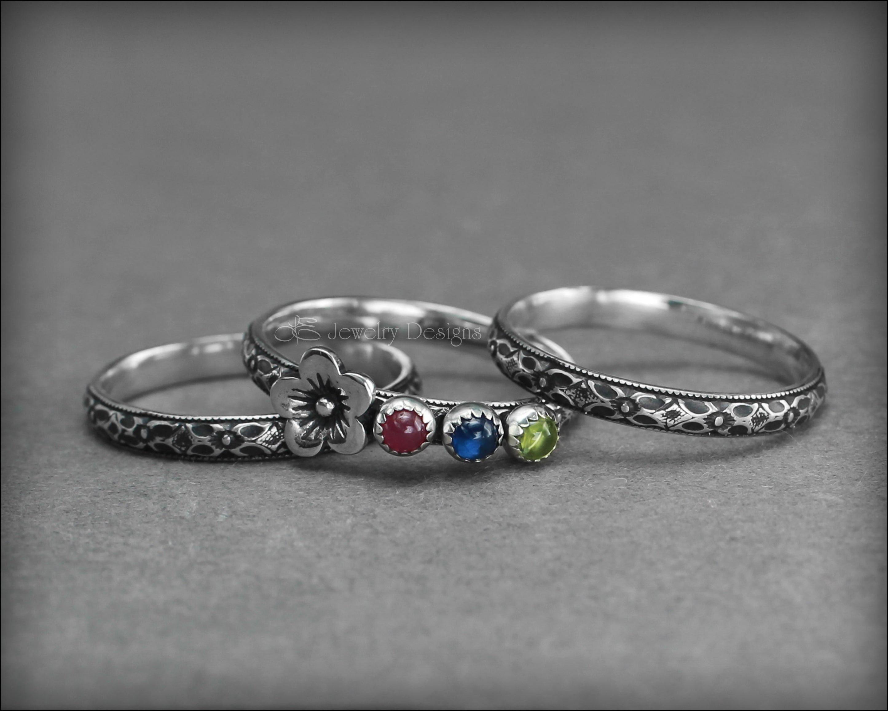 Birthstone Ring Sets – LE Jewelry Designs